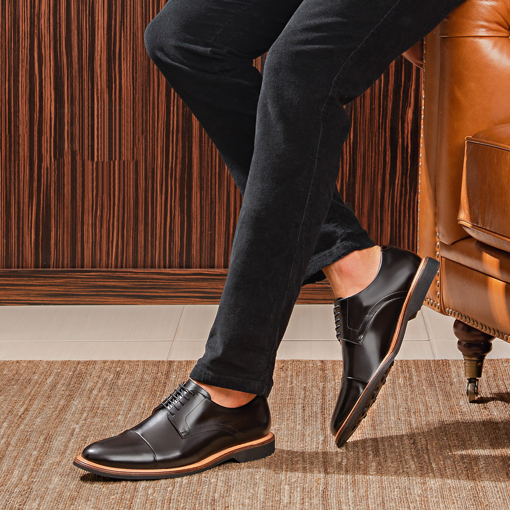 SAPATO MASCULINO DERBY ALMERÍA PRETO | Adolfo Turrion