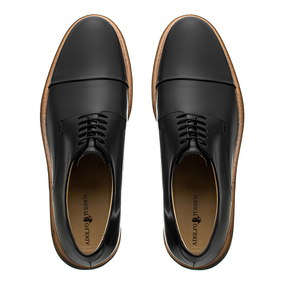 SAPATO MASCULINO DERBY ALMERÍA PRETO | Adolfo Turrion