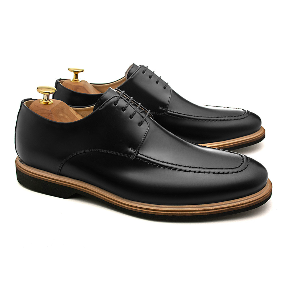 SAPATO MASCULINO DERBY MINHO PRETO | Adolfo Turrion