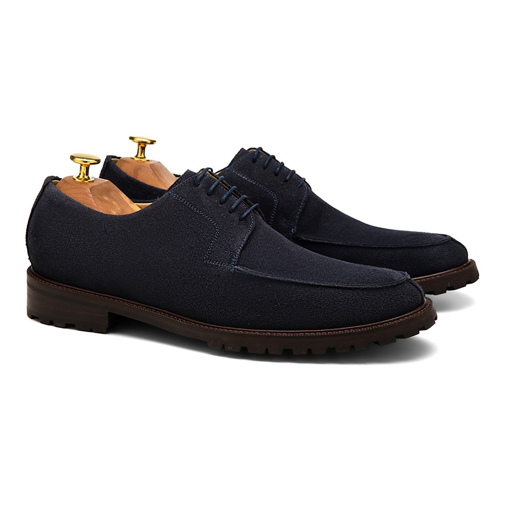 SAPATO CASUAL DERBY TARANCON CAMURÇA MARINHO | Adolfo Turrion