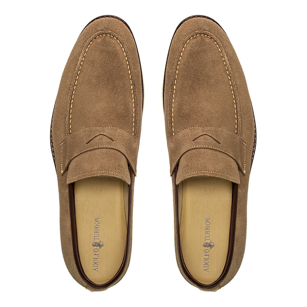 SAPATO CASUAL LOAFER TURRE CAMURÇA OLIVA | Adolfo Turrion