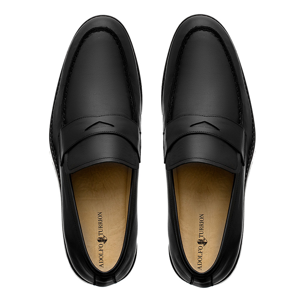 SAPATO MASCULINO LOAFER TURRE PRETO | Adolfo Turrion