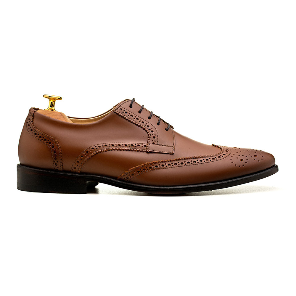 SAPATO SOCIAL DERBY BROGUE BARCEO WHISKY | Adolfo Turrion