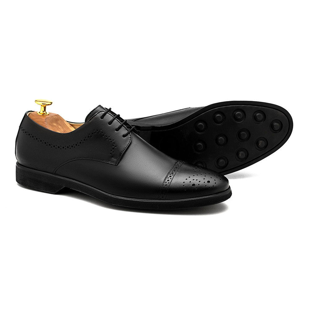 SAPATO SOCIAL DERBY ZARA PRETO - SOLA BORRACHA | Adolfo Turrion